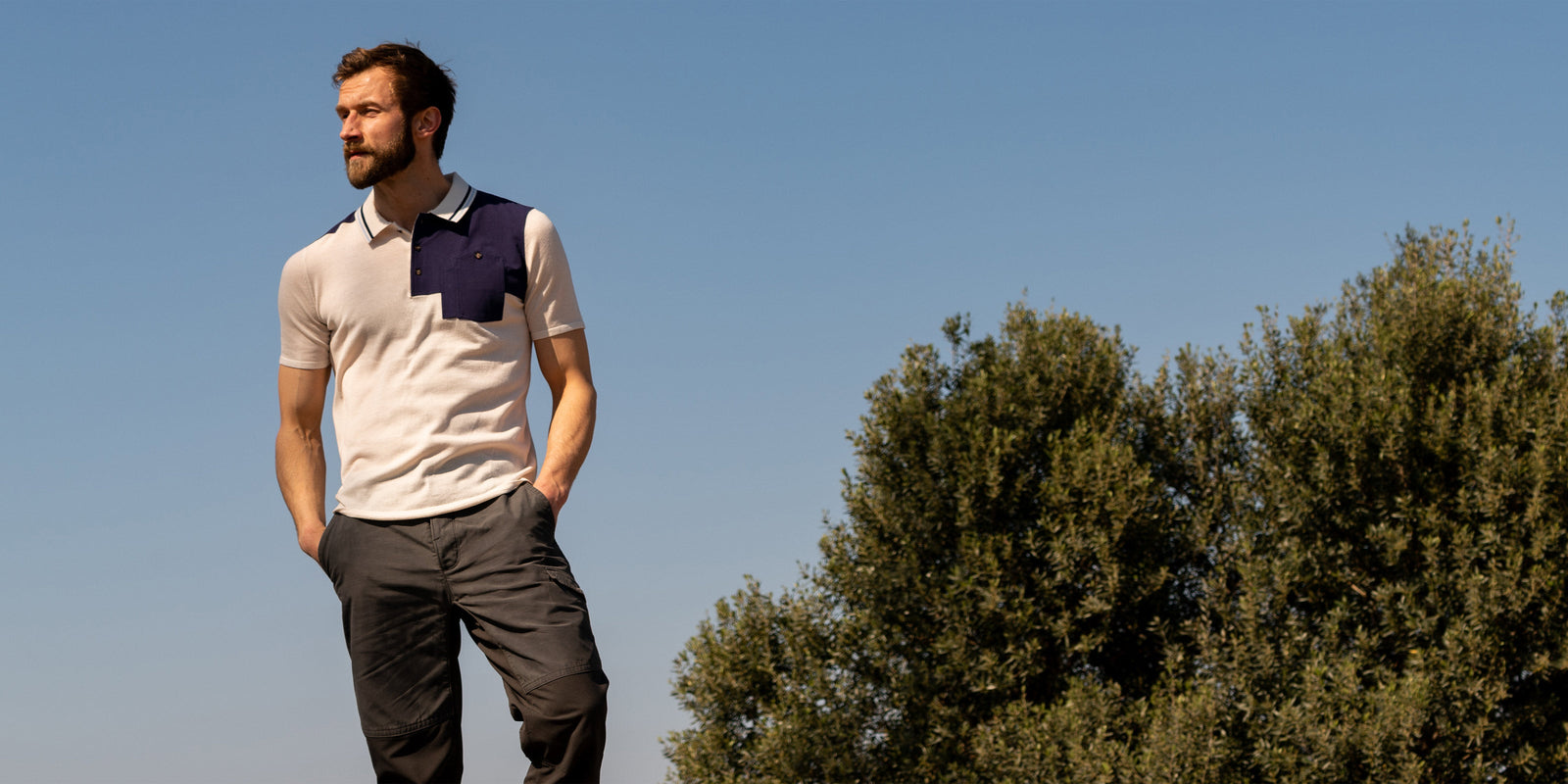 Men's Lightweight Merino Polo Shirt Inspired by Ski Touring – Alps & Meters