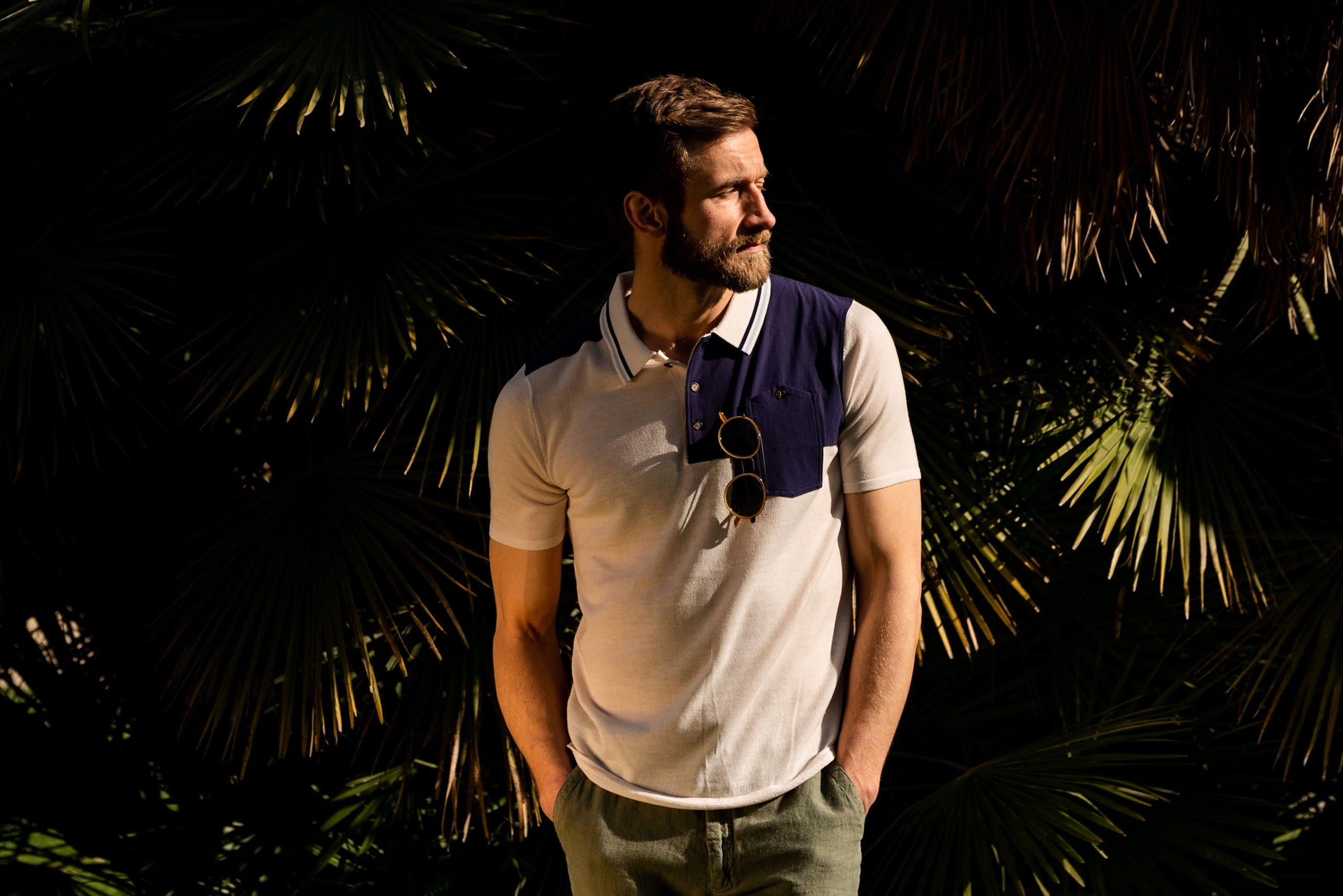 Men's Lightweight Merino Polo Shirt Inspired by Ski Touring – Alps & Meters