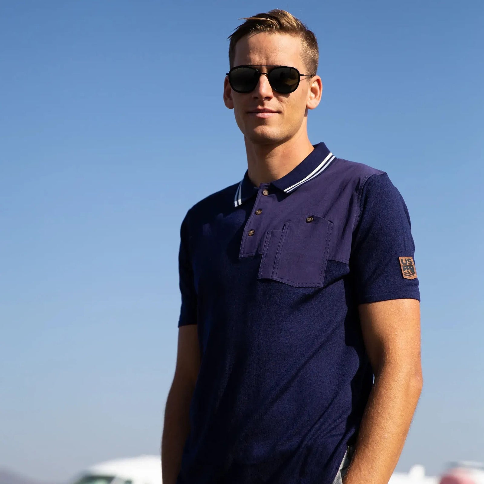 Men's Lightweight Merino Polo Shirt Inspired by Ski Touring – Alps & Meters